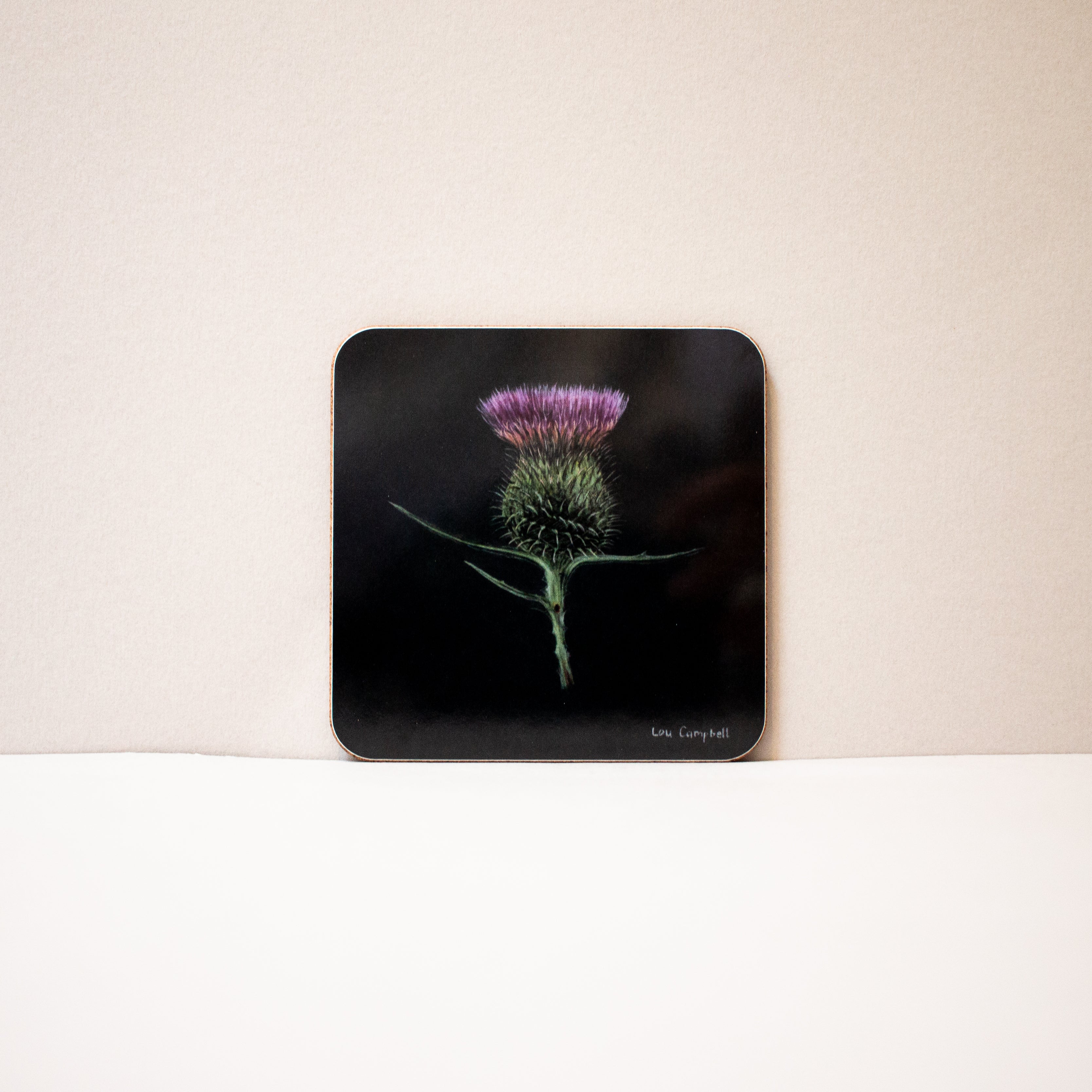 Thistle Coaster in Black – Hush Living